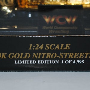 WCW Die Cast Car, Nitro-streetrod Car, WCW Goldberg 24K Championship ...