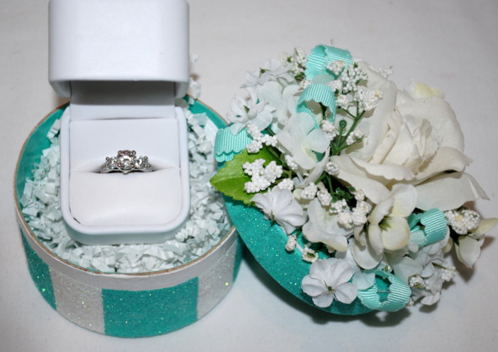 Floral Gift Box Decorated Box With Flowers Unique Gift Box - Etsy