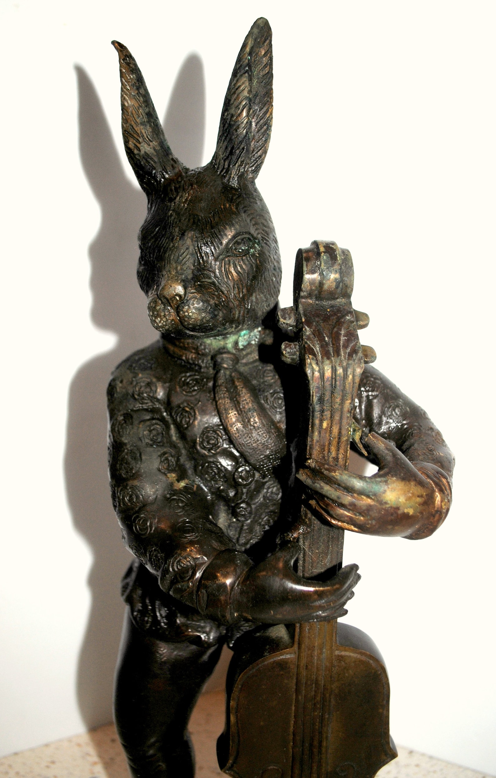 Bronze Rabbit Playing Cello Rare Bronze Rabbit Sculpture - Etsy
