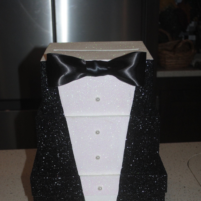 Tuxedo Card Box - Etsy