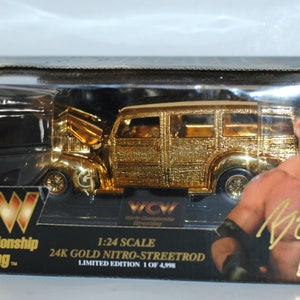 WCW Die Cast Car, Nitro-streetrod Car, WCW Goldberg 24K Championship ...