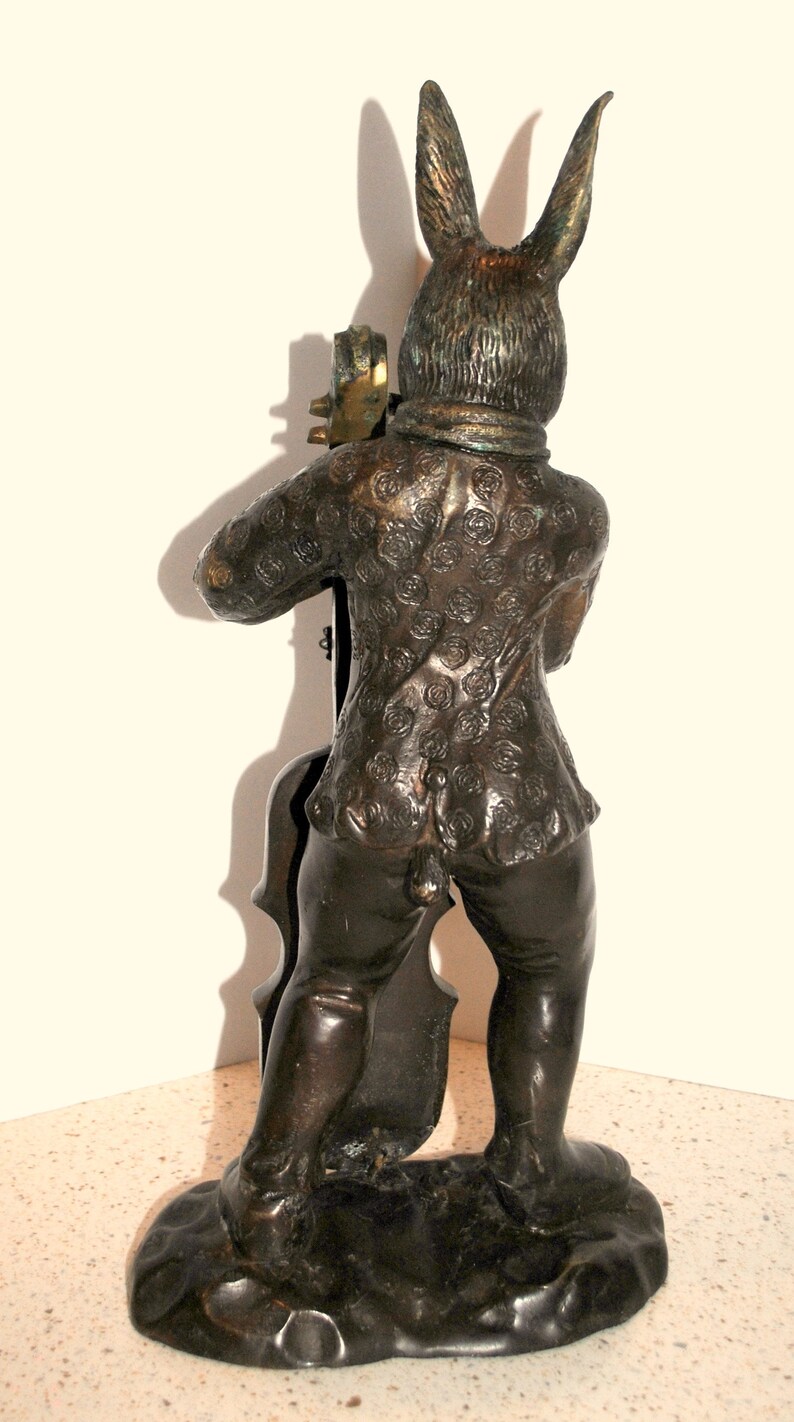 Bronze Rabbit Playing Cello Rare Bronze Rabbit Sculpture - Etsy