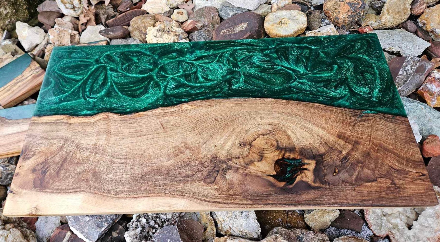 Emerald Green Charcuterie Board With Coasters - Etsy