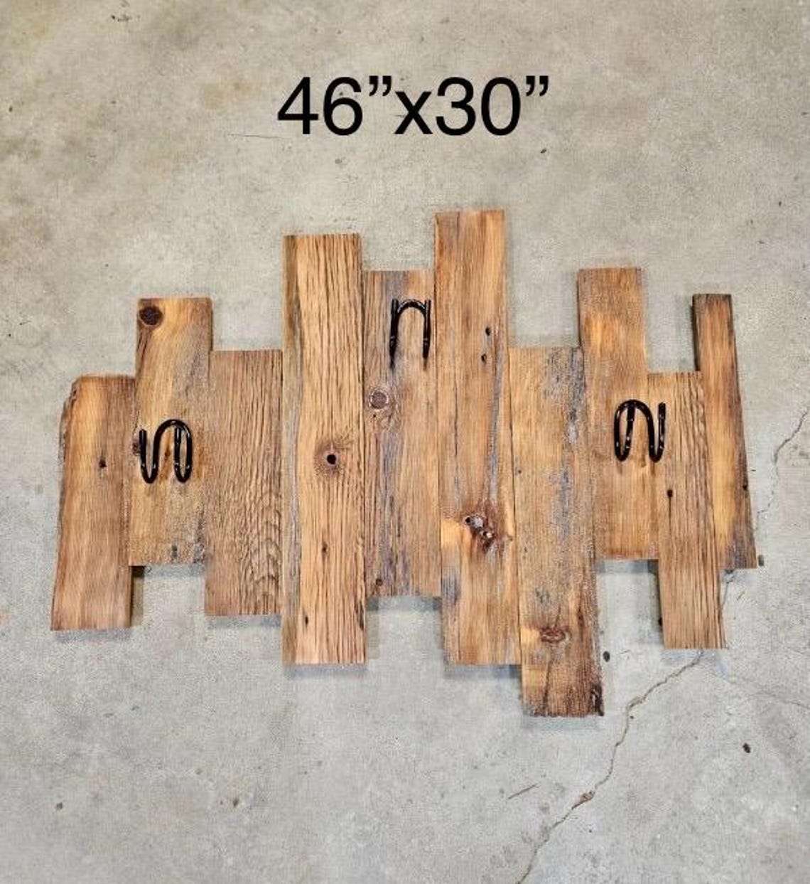 Rustic Barn Wood Hat/cowboy Hat Rack - Etsy