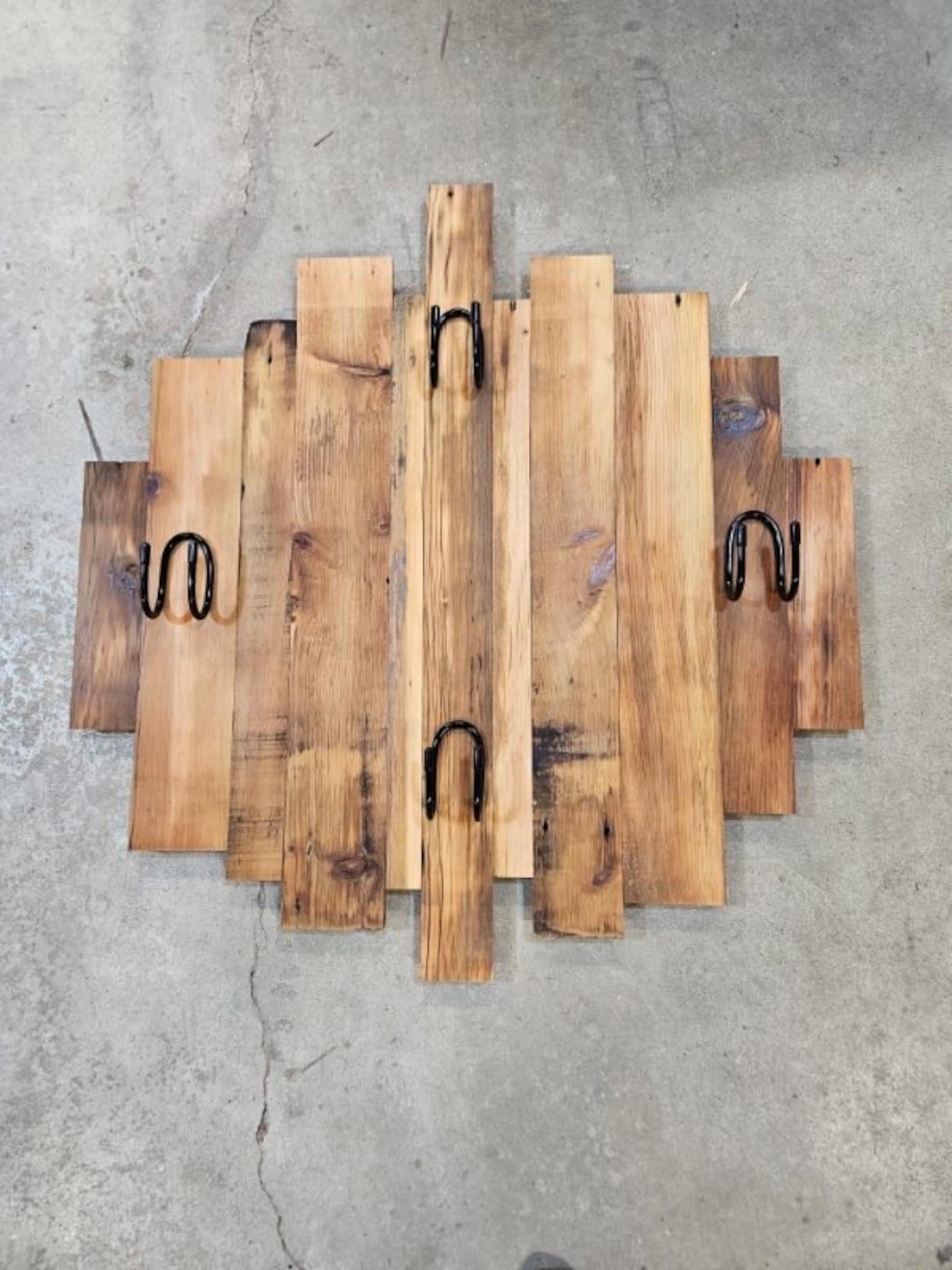 Rustic Barn Wood Hat/cowboy Hat Rack - Etsy