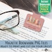 Book Addict Magnetic Bookmark PNG Design Files to Make With a Cricut ...