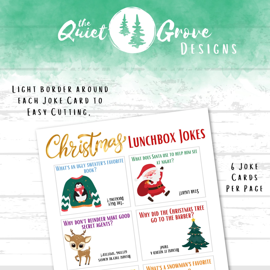 42 Christmas Lunchbox Jokes for Kids, Printable Lunchbox Jokes, and ...