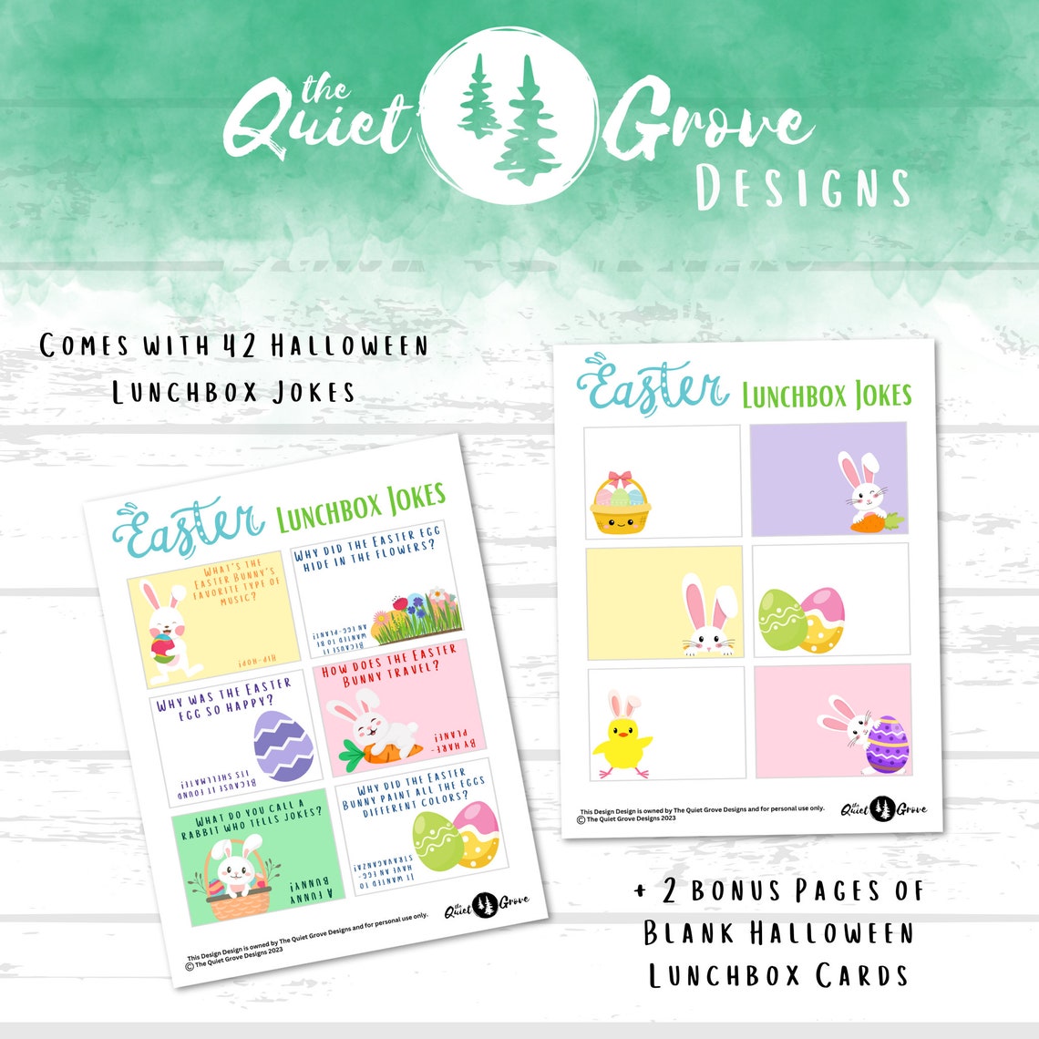 42 Easter Lunchbox Jokes for Kids, Printable Lunchbox Jokes, and Notes ...