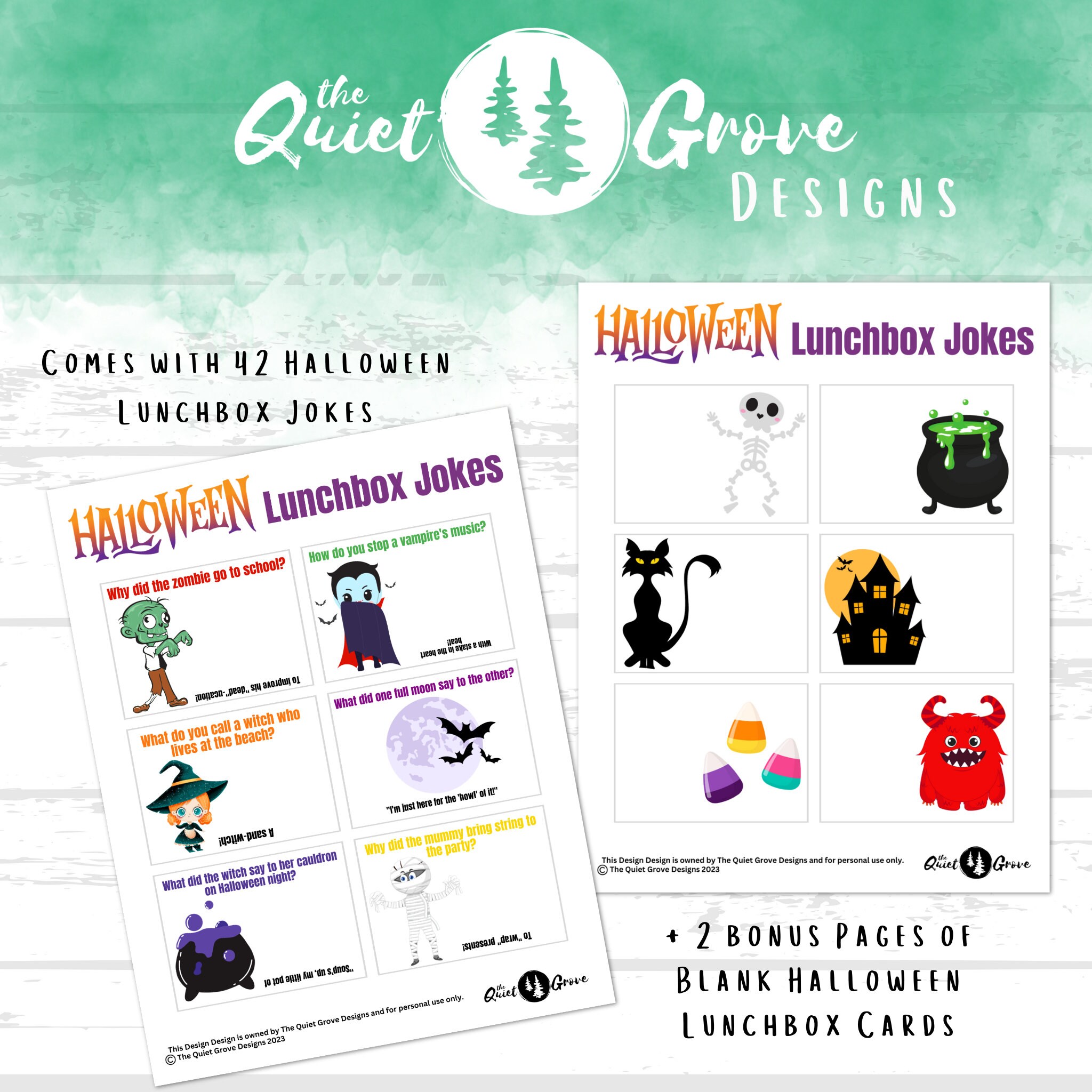 42 Halloween Lunchbox Jokes for Kids, Printable Lunchbox Jokes, and ...