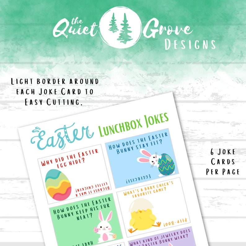 42 Easter Lunchbox Jokes for Kids, Printable Lunchbox Jokes, and Notes ...