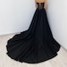 Black Gothic Sheer Basque Waist Corset Tulle Wedding Dress ...