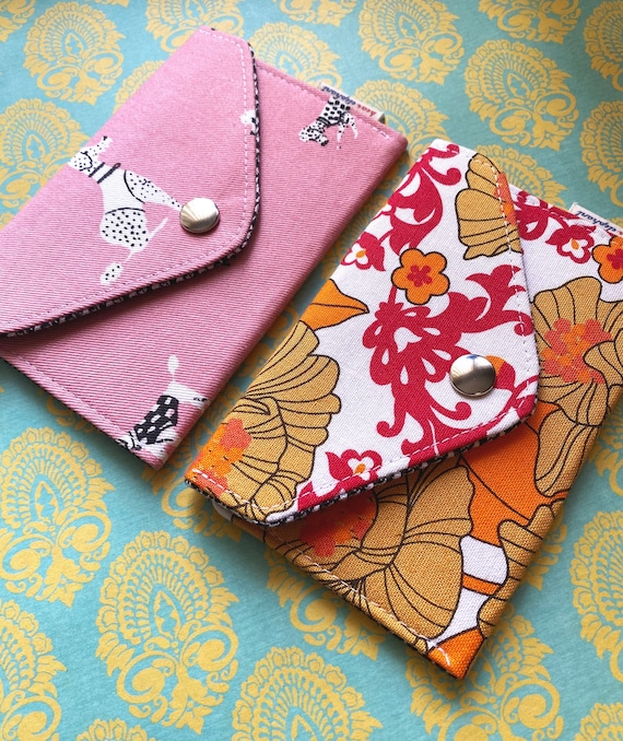 Simple Wallet Envelope Wallet Cash and Card Pouch Snap | Etsy
