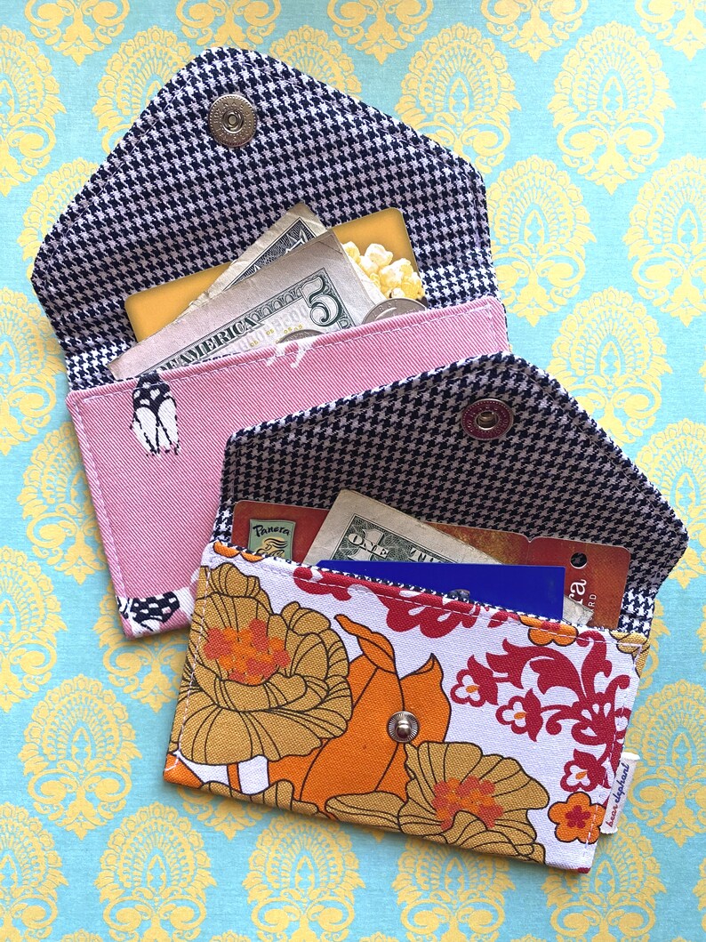 Simple Wallet, Envelope Wallet, Cash and Card Pouch, Fashion Snap ...
