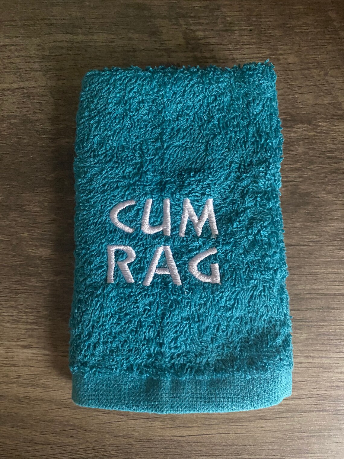 Embroidered CUM RAG Washcloth | Etsy