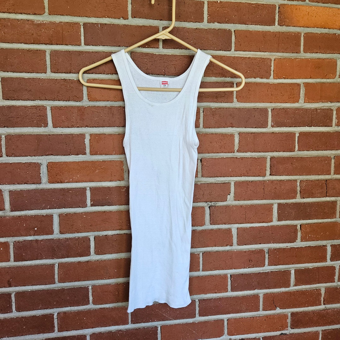 90's Wife Beater Tank Hanes Classic Grunge Style - Etsy