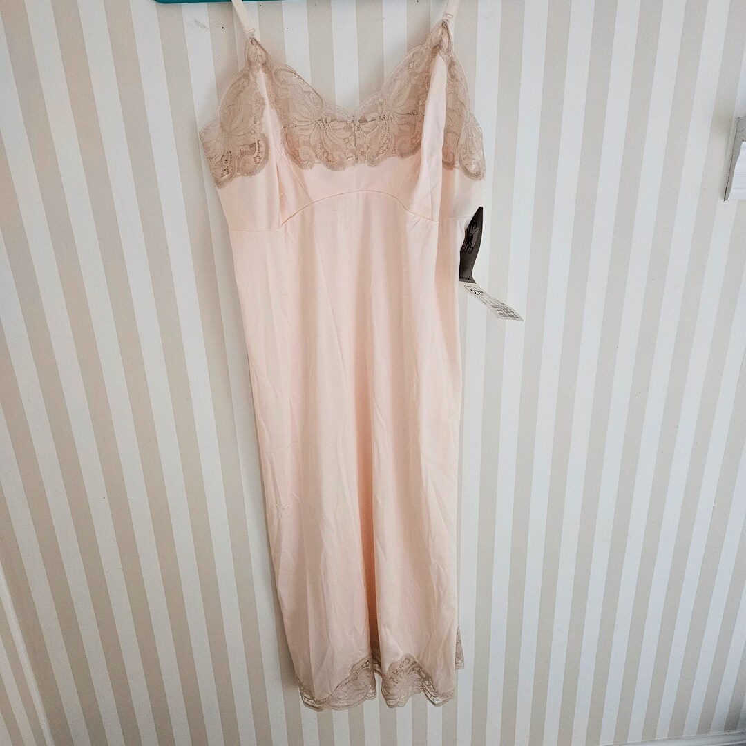 Vintage Full Slip Wondermaid Nwt Lacey Xs Etsy