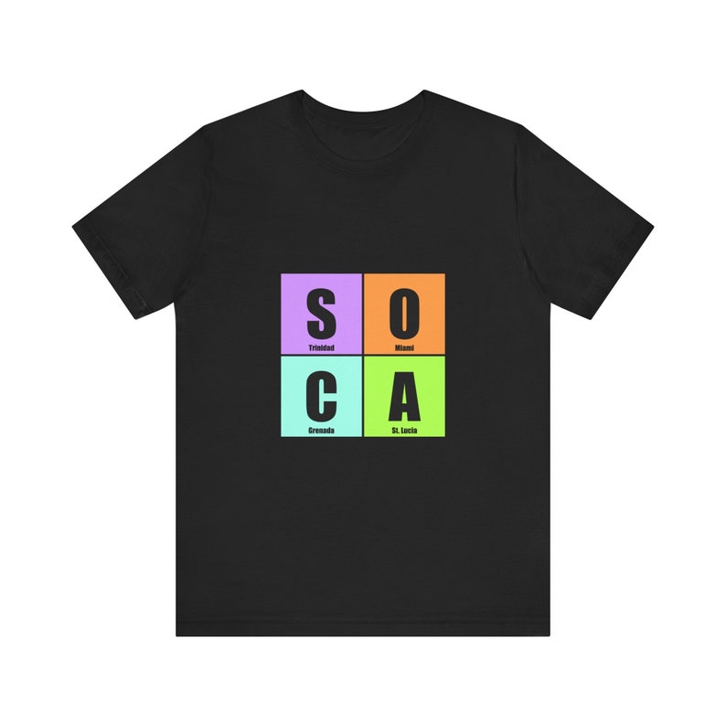 SOCA Shirt, Trinidad, Miami, Grenada, St. Lucia Soca Tee-shirt ...