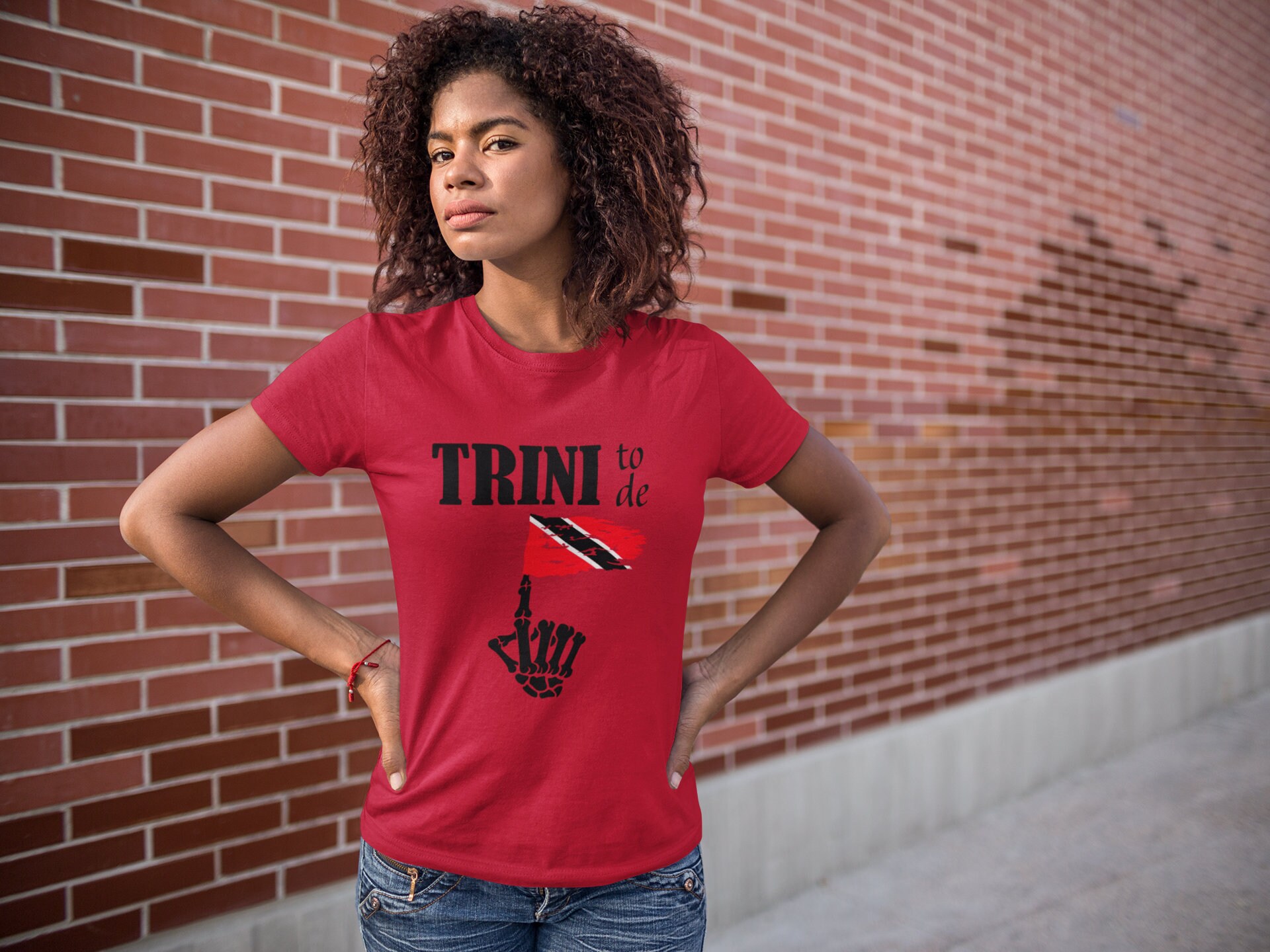 Trini to D Bone Trinidadian Halloween Shirt for Trinidad and Tobago Men ...