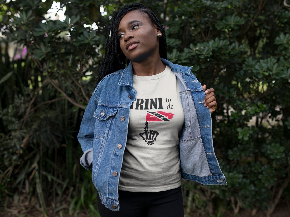 Trini to D Bone Trinidadian Halloween Shirt for Trinidad and Tobago Men ...