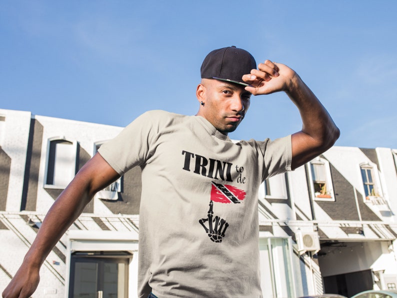 Trini to D Bone Trinidadian Halloween Shirt for Trinidad and Tobago Men ...