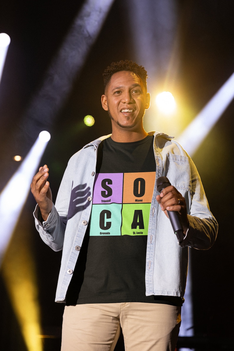 SOCA Shirt, Trinidad, Miami, Grenada, St. Lucia Soca Tee-shirt ...