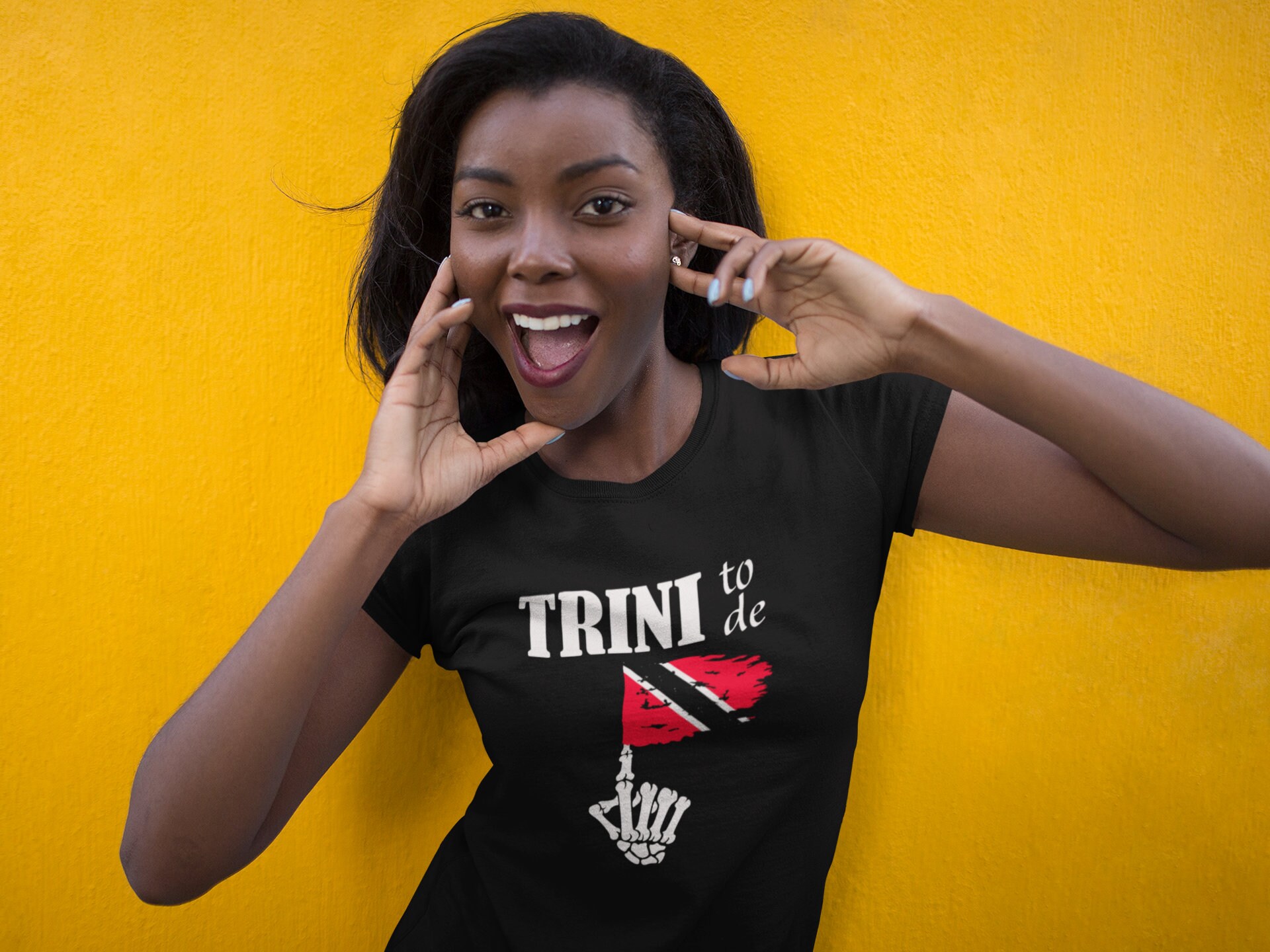 Trini to D Bone Trinidadian Halloween Shirt for Trinidad and Tobago Men ...