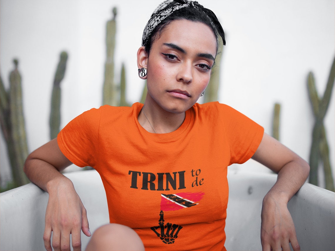 Trini to D Bone Trinidadian Halloween Shirt for Trinidad and Tobago Men ...