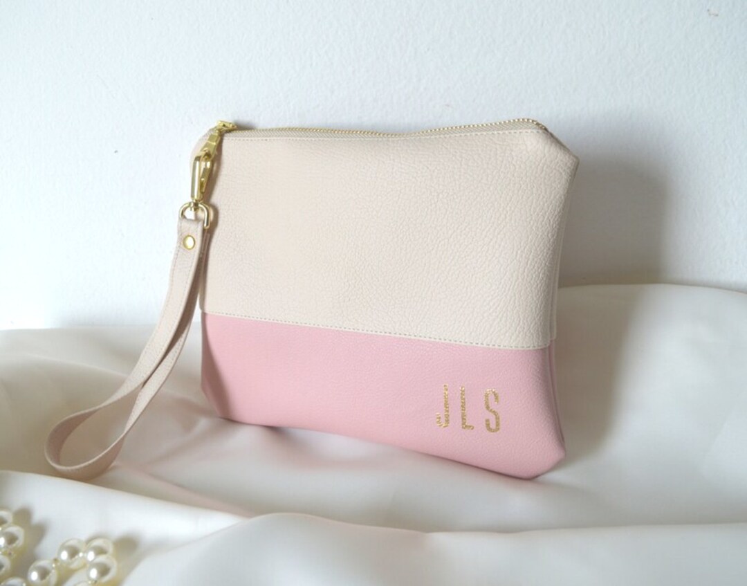 Photo Clutch Bag Purse, Personalized Wristlet With a Photo and Initials ...