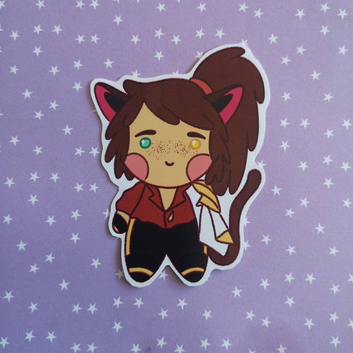 Cute Kawaii Catra She Ra Chibi Stickers 4 Pack | Etsy