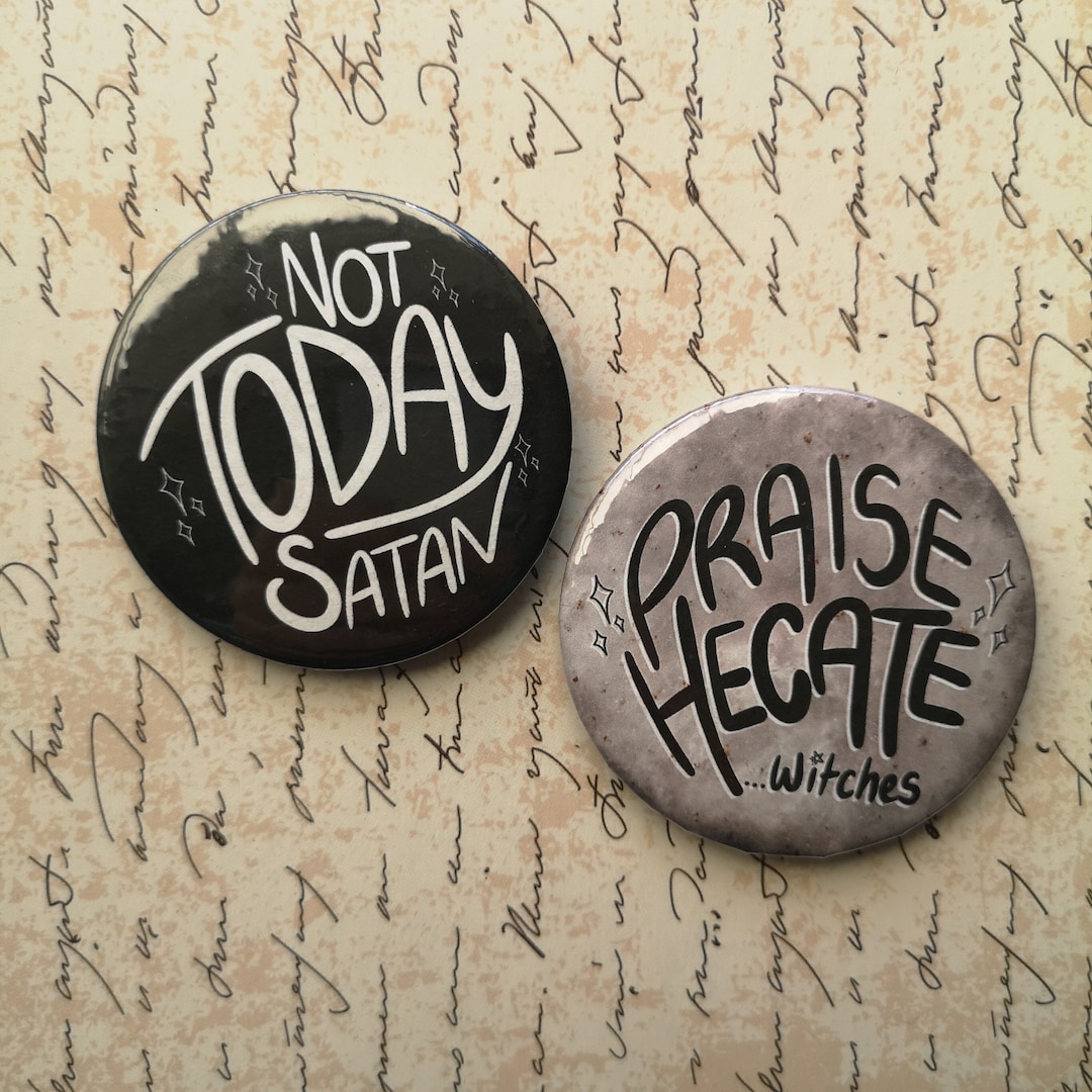 Cute Kawaii Caos Chilling Adventures of Sabrina Badge Pins - Etsy