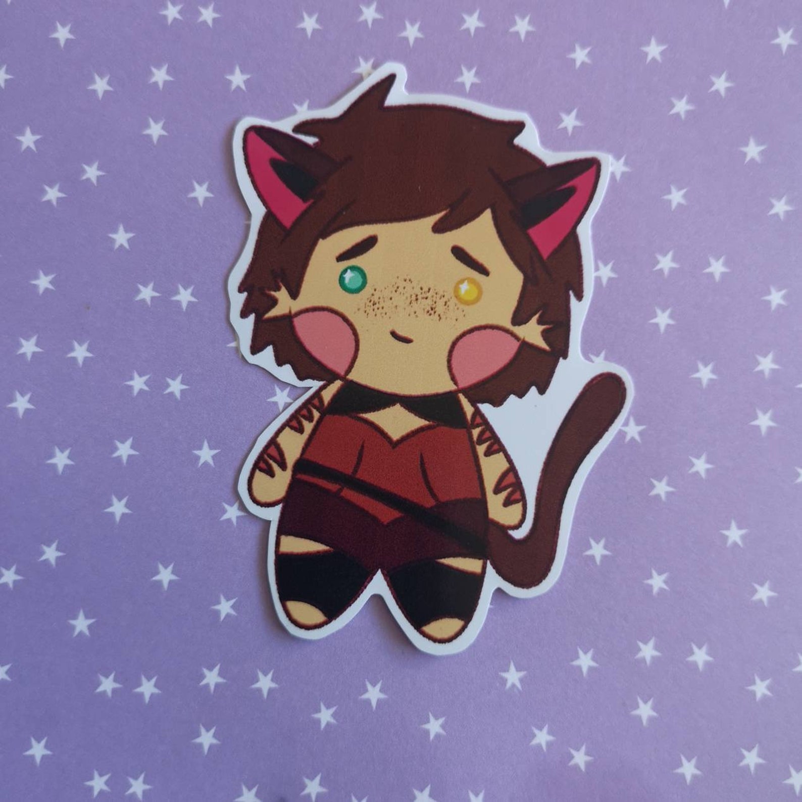 Cute Kawaii Catra She Ra Chibi Stickers 4 Pack | Etsy