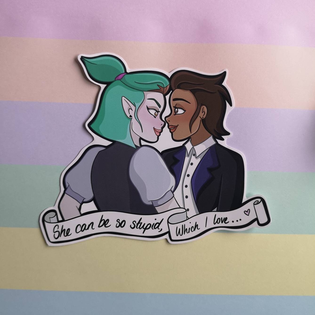 Cute Kawaii Amity and Luz Lumity Ship Sticker Small or Large - Etsy