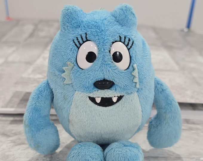 Yo Gabba Gabba Toodee 7 Blue Plush Stuffed Animal Toy Nick Jr Spin ...