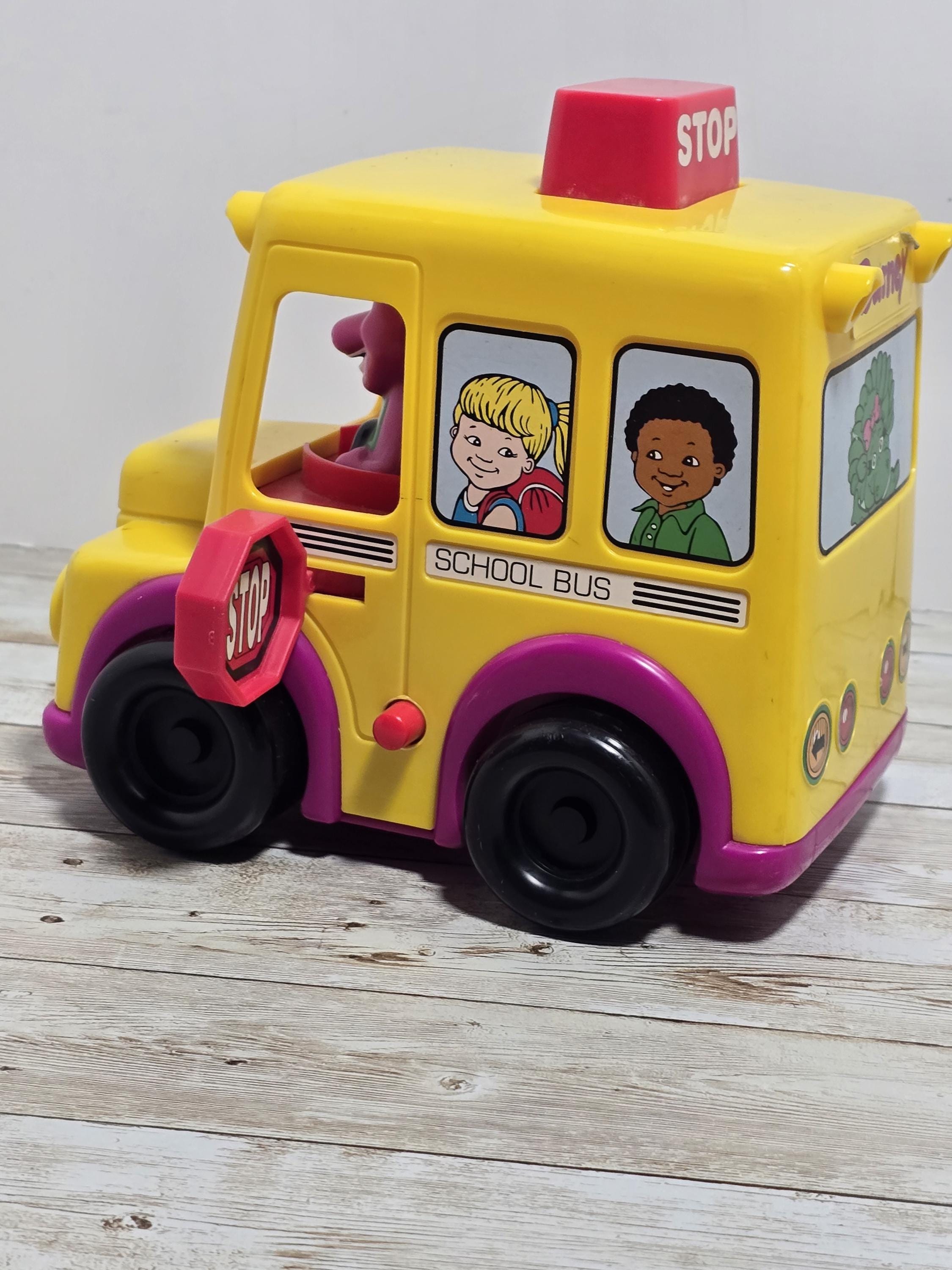 Lyons Group Vintage 1994 Barney School Bus Rolling Toy - Etsy