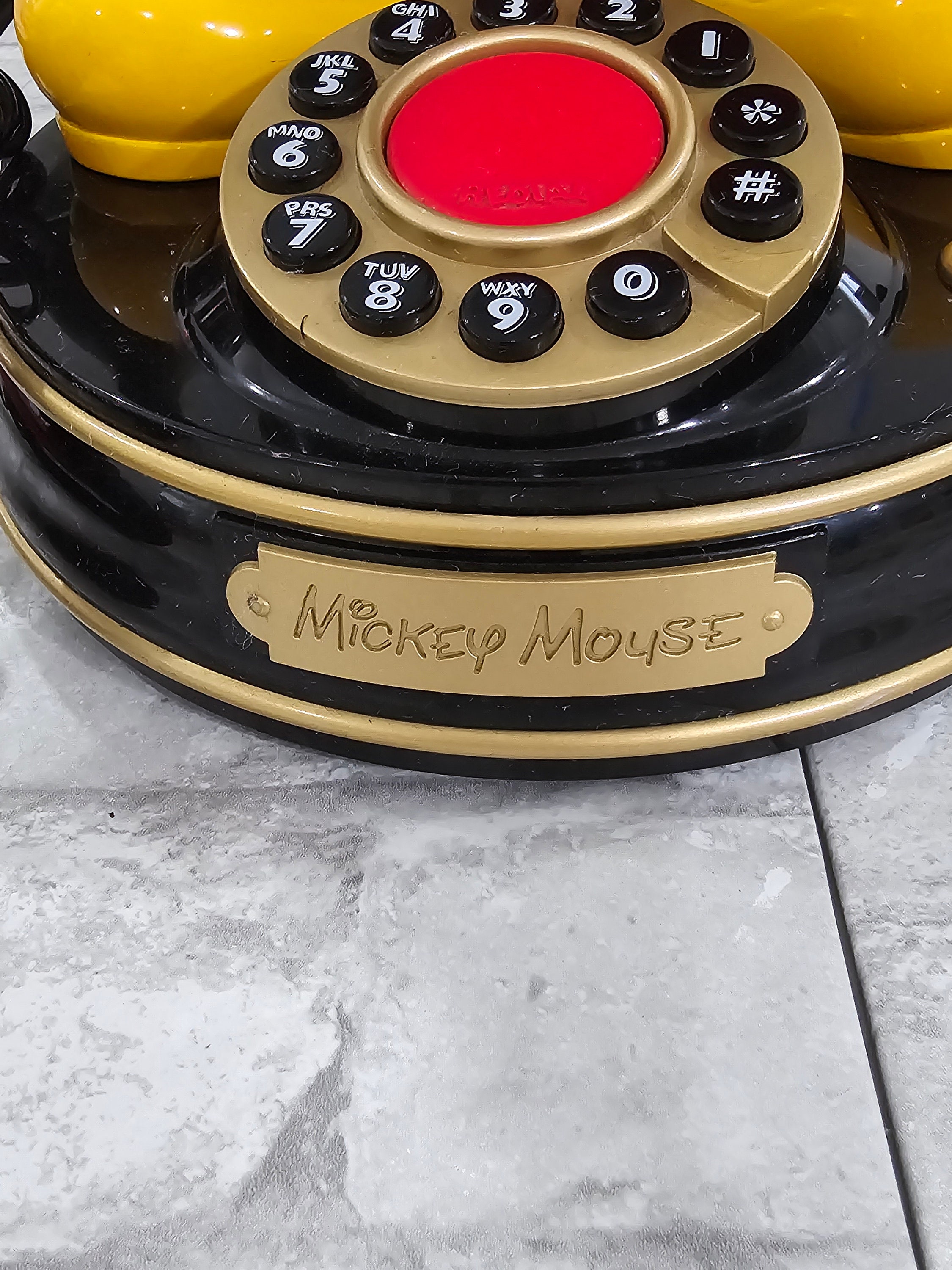 1997 Disney Mickey Mouse Animated Talking Telephone Telemania Home ...