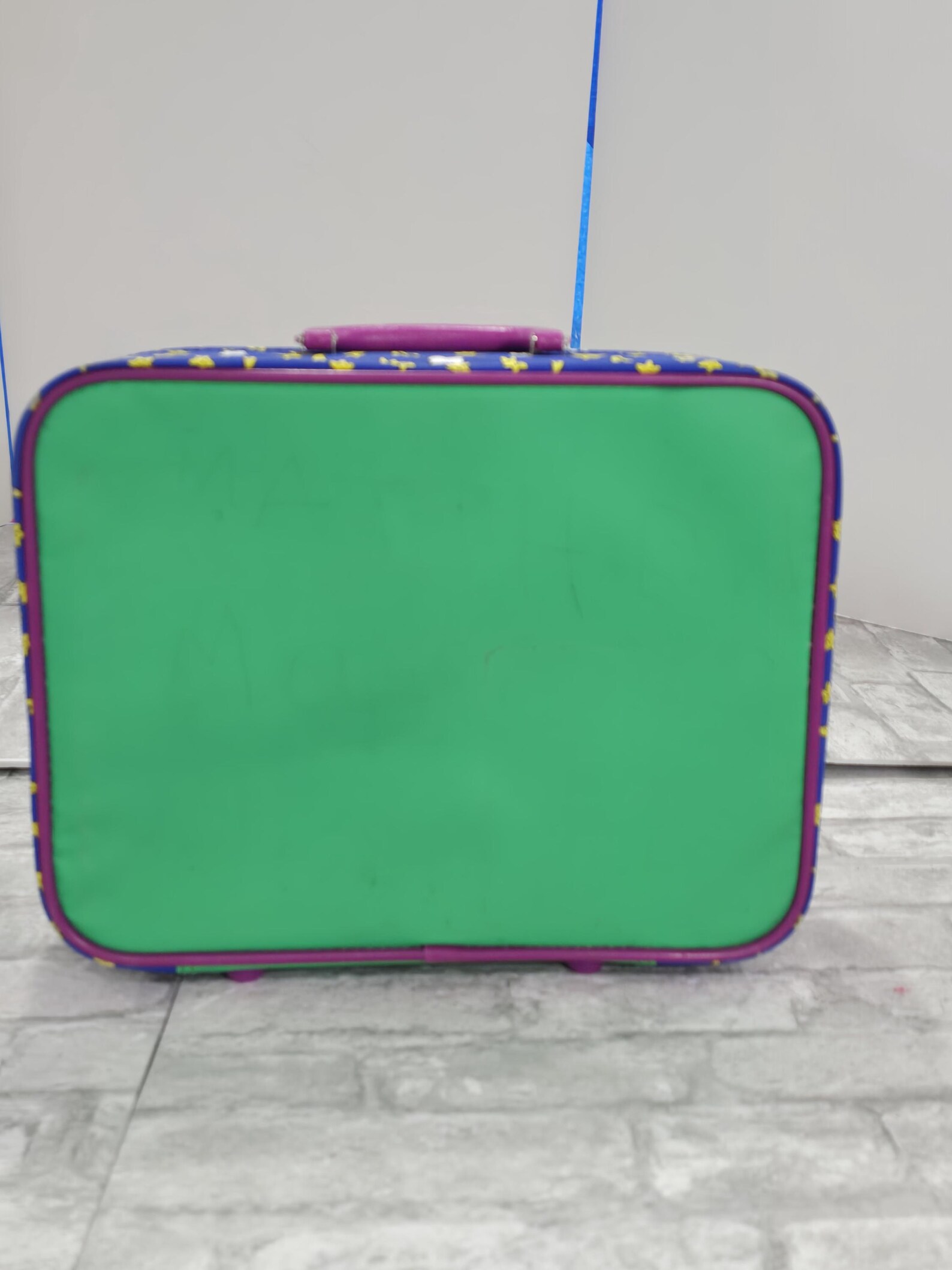 Vintage 1993 Barney Baby Bop Purple Luggage Suitcase Vinyl TV Show Kids ...