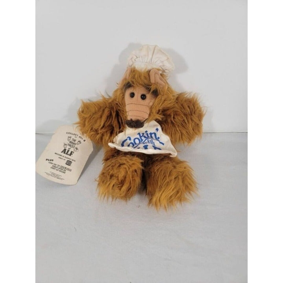 Vintage 1988 ALF Puppet Plush Chef Burger King Cookin' With ALF Alien ...