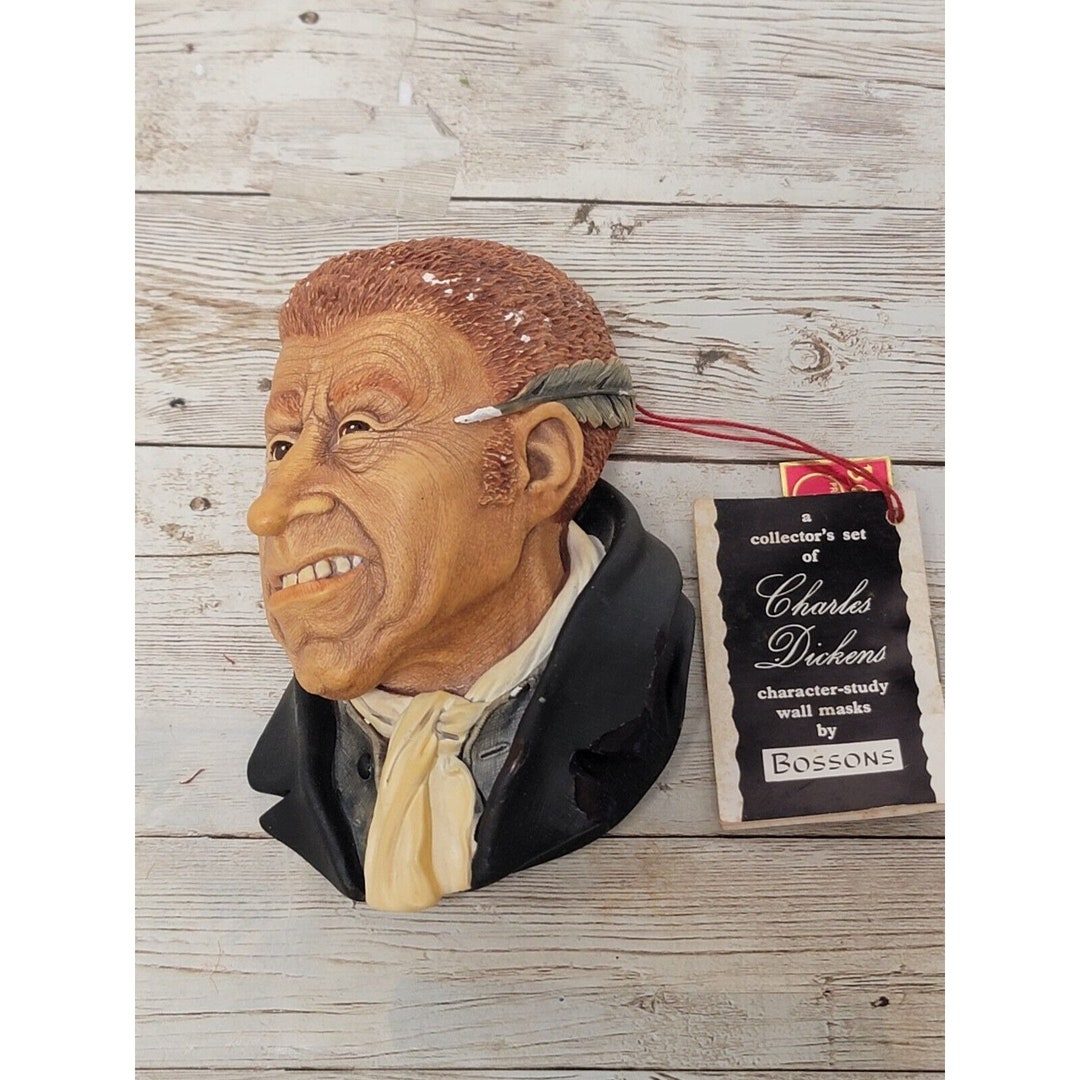 Uriah Heep Dickens Bossons Head 1964 England Chalkware Congleton Vtg ...