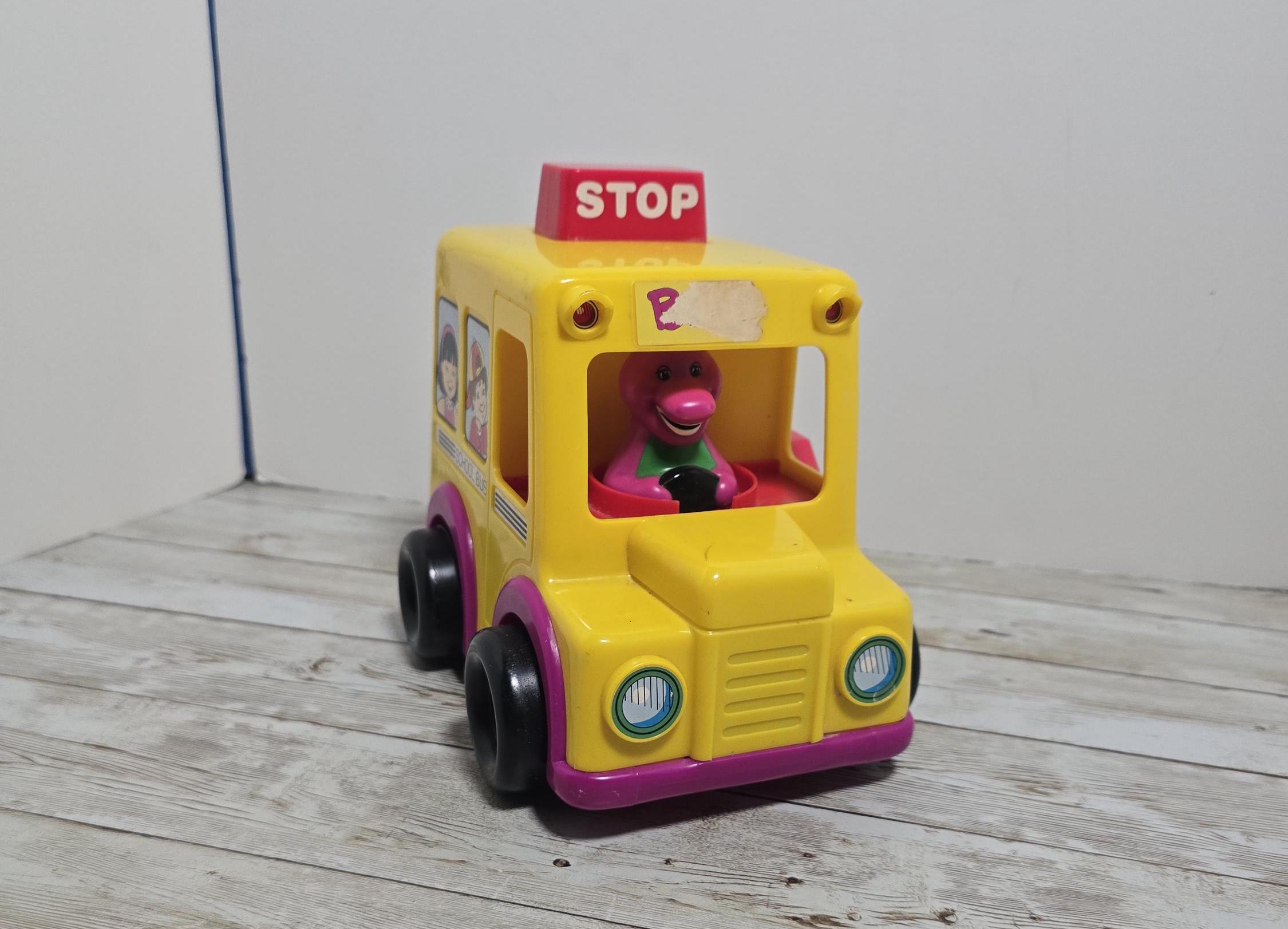 Lyons Group Vintage 1994 Barney School Bus Rolling Toy - Etsy
