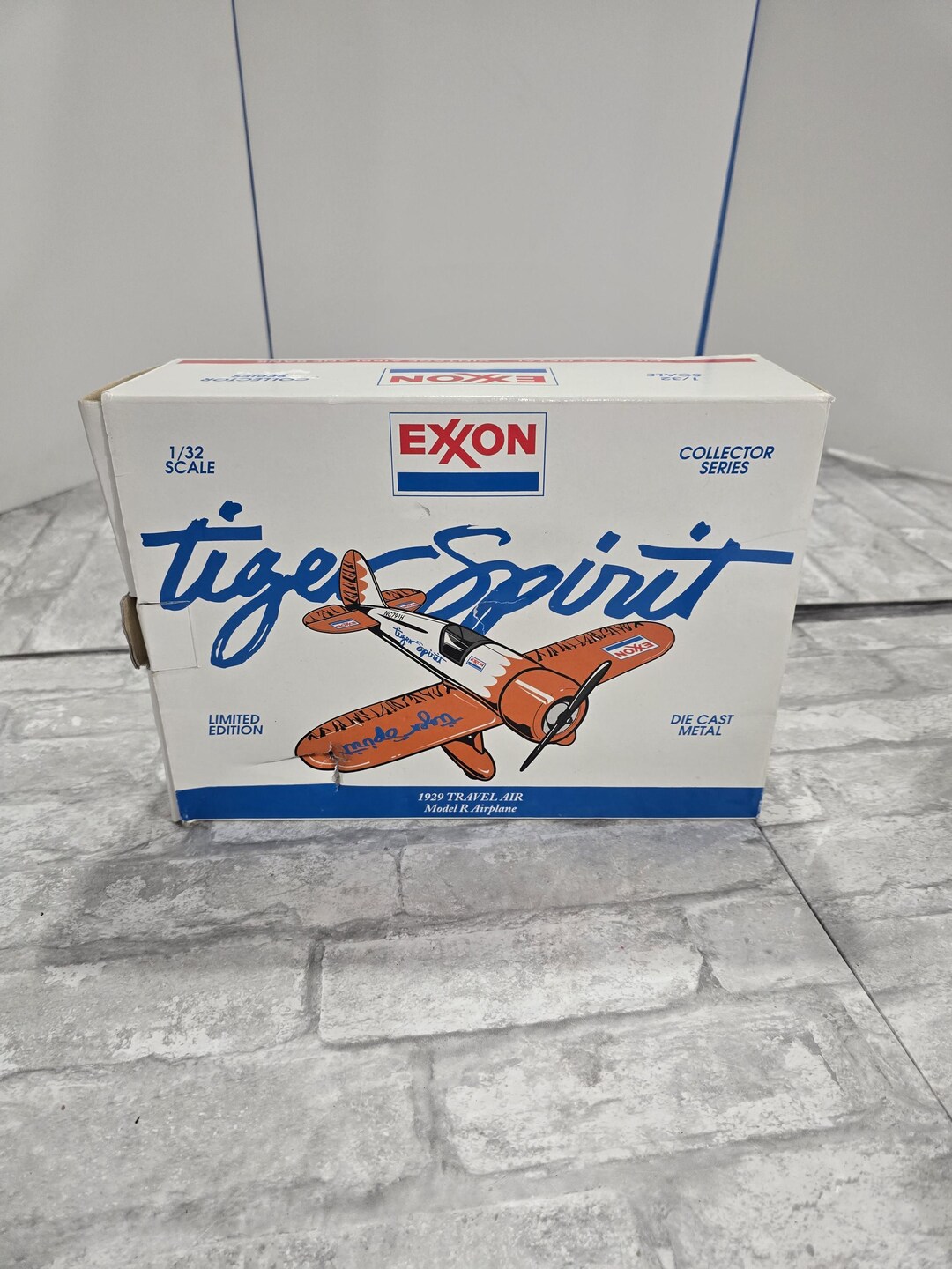 EXXON "tiger Spirit" 1929 Die Cast Metal Travel Air Airplane Bank Model ...