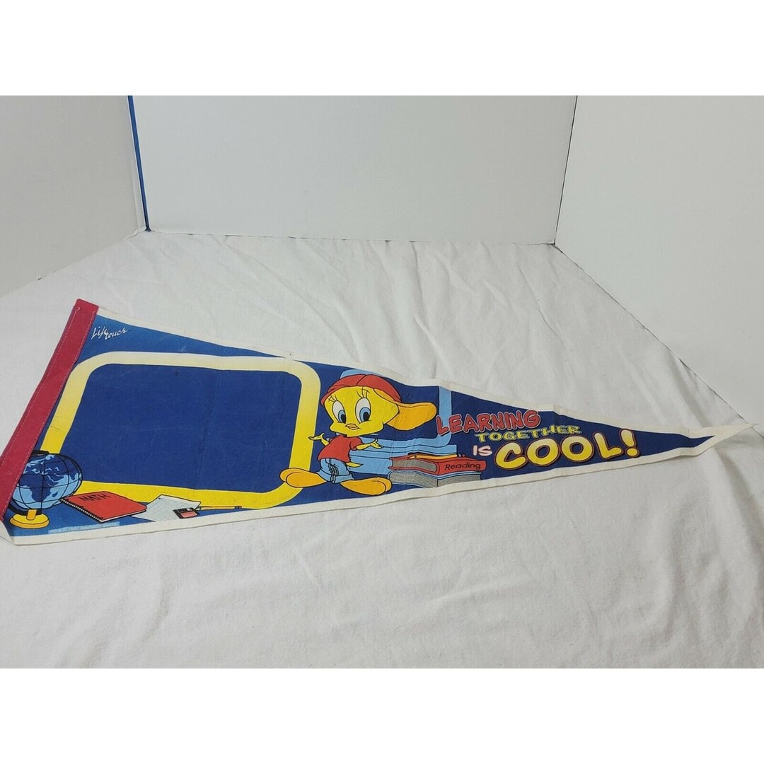Vtg Tweety Bird Pendant Banner Life Touch Learning Together Warner Bros ...