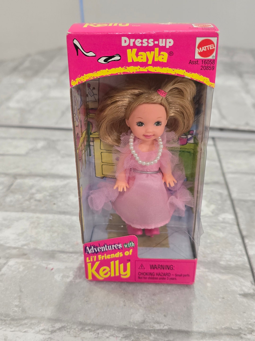 Mattel Adventures With Kelly Barbie Doll Friend Dress up Kayla New 1998 ...