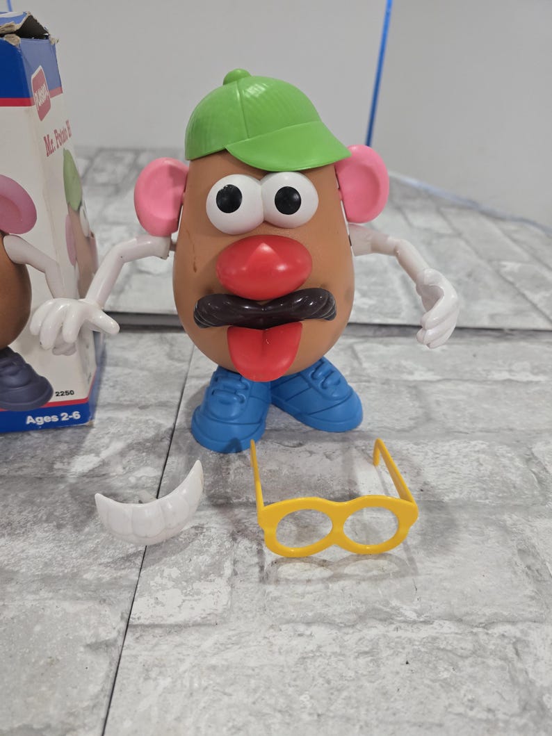 Vintage 1990 Playskool Mr. Potato Head Ages 2-6 Complete Ripped Box ...