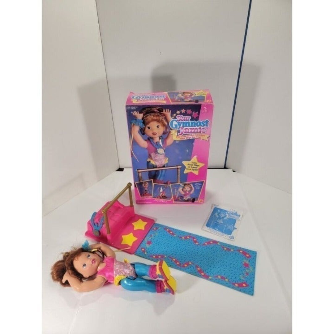 Toy Biz Star Gymnast Jamie Doll 12" W Box - Flips Spins Splits RARE - Etsy