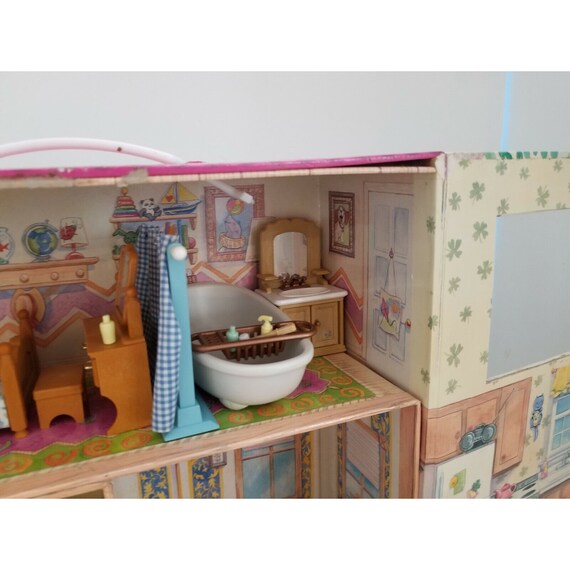 Calico Critters Townhome Grab N Go Carry Case Stocked Playset Kids Pretend Gift Etsy Canada