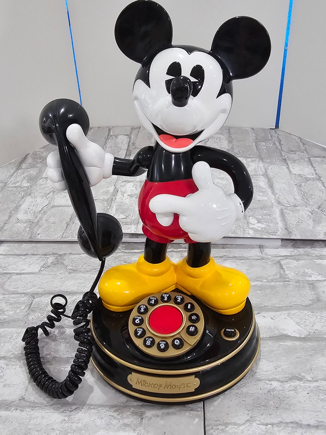 1997 Disney Mickey Mouse Animated Talking Telephone Telemania Home ...