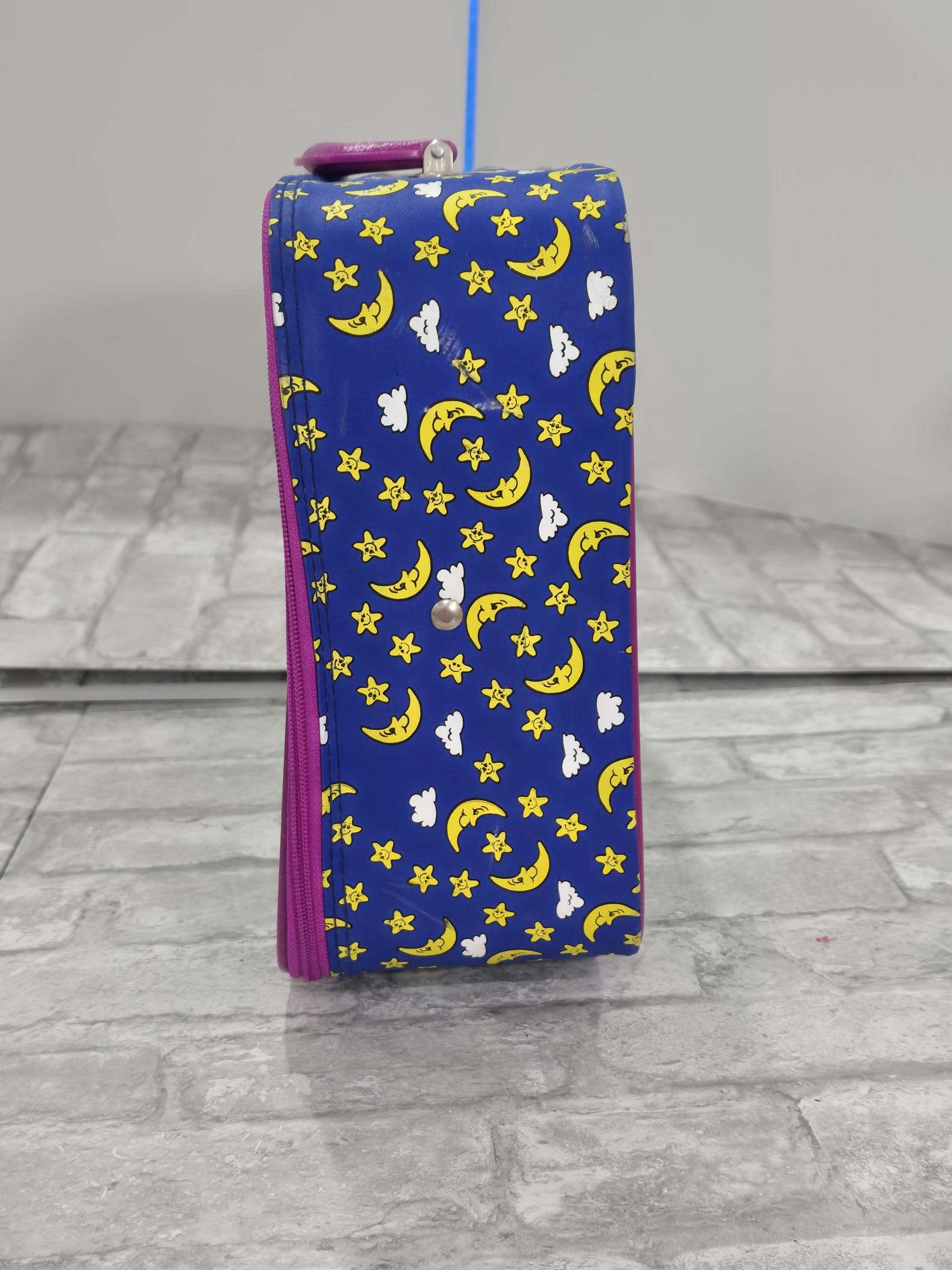 Vintage 1993 Barney Baby Bop Purple Luggage Suitcase Vinyl TV Show Kids ...