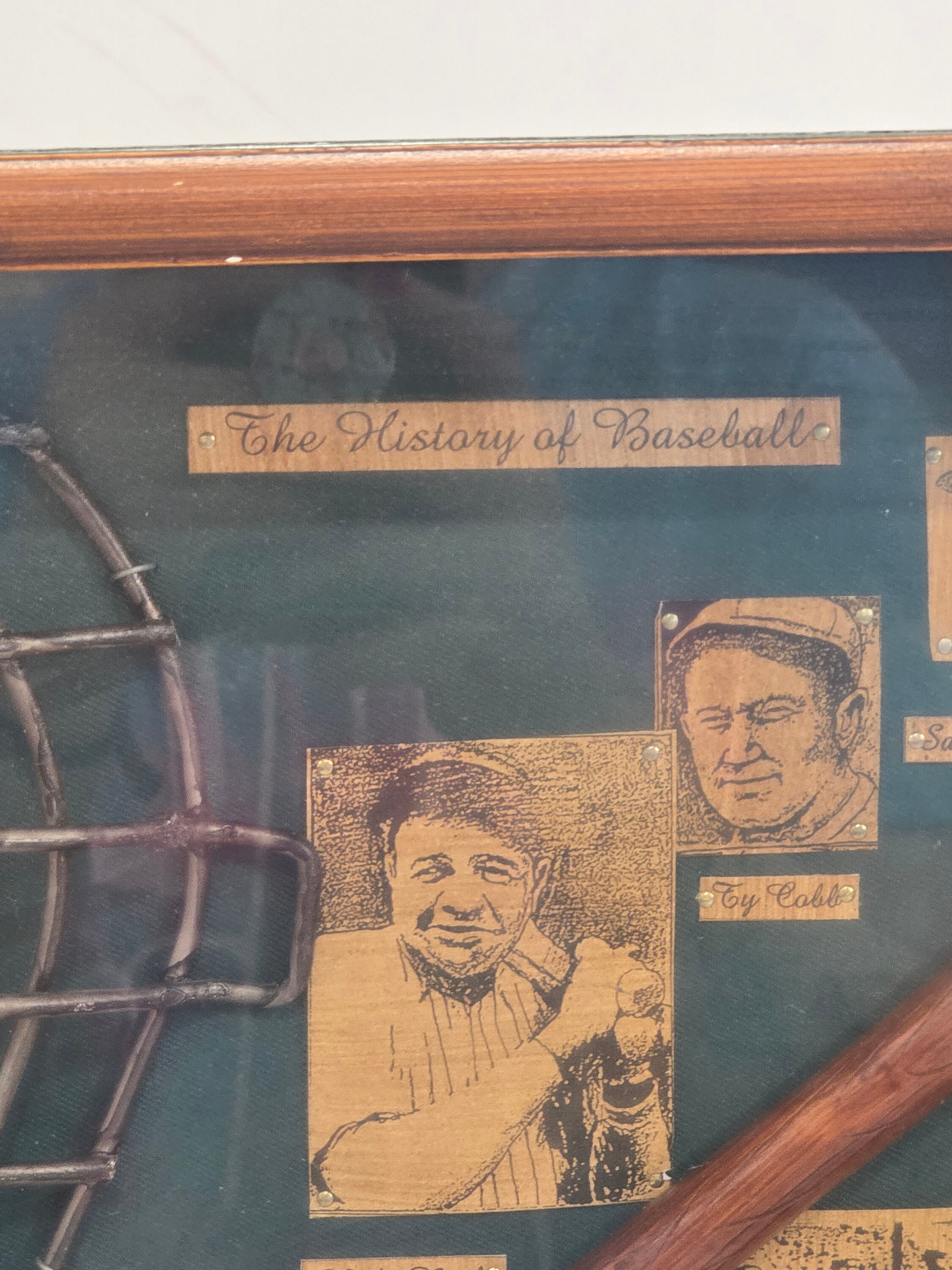 Baseball Decor the History of Baseball Shadow Box Display Case Ruth ...