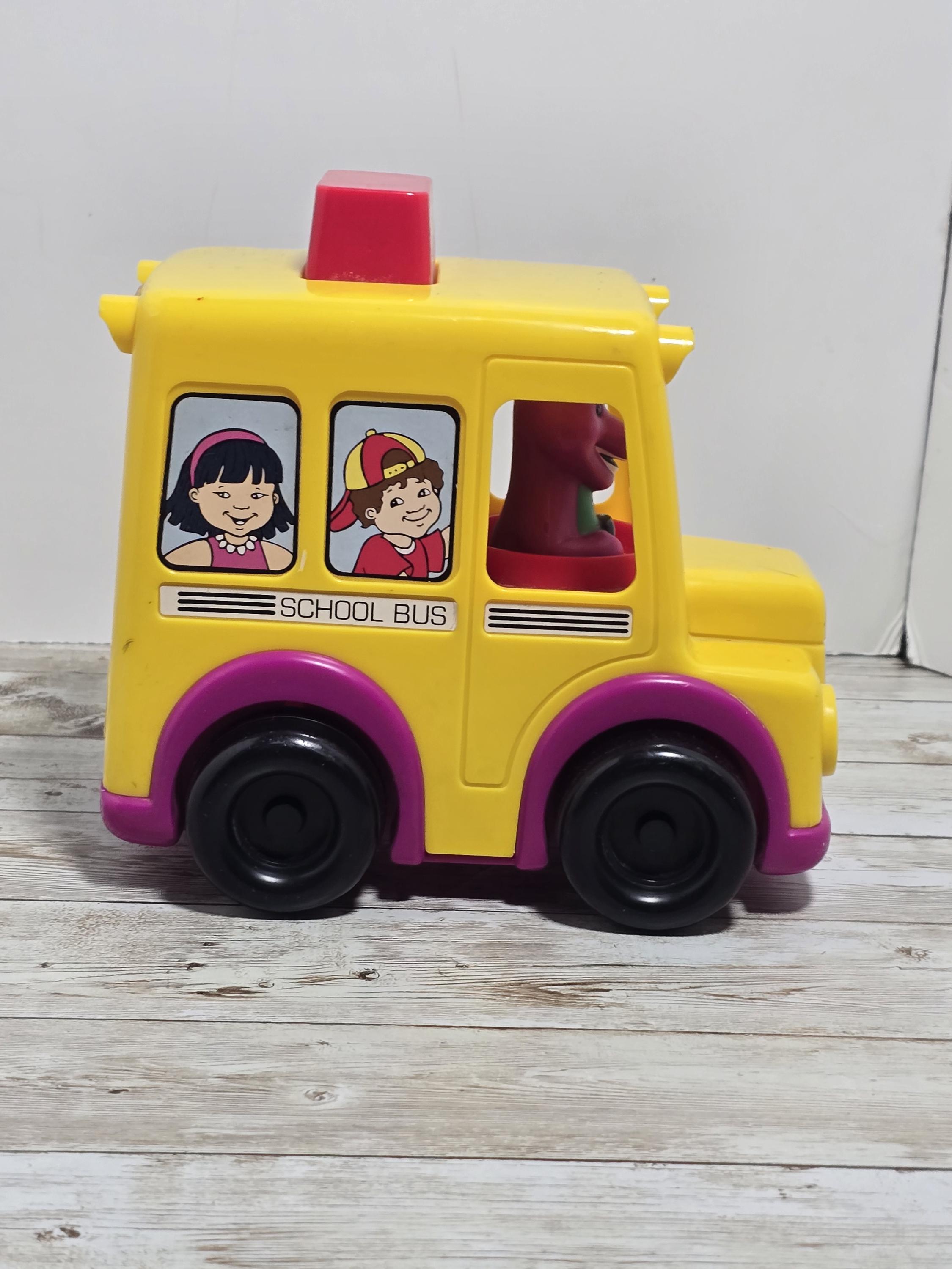 Lyons Group Vintage 1994 Barney School Bus Rolling Toy - Etsy