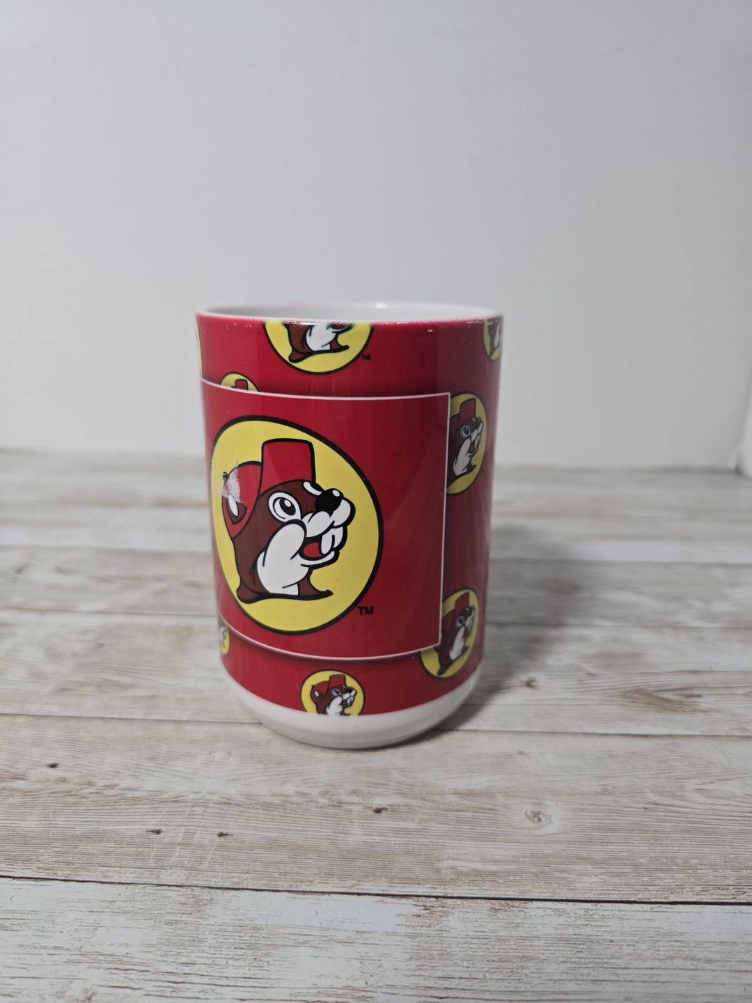 Vintage 16 Oz Buc-ee's Gas Station Red and White Beaver Logo Coffee Cup ...